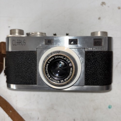 CLARUS MS-35 35MM RF RANGE FINDER CAMERA Case WOLLENSACK VELOSTIGMAT ...