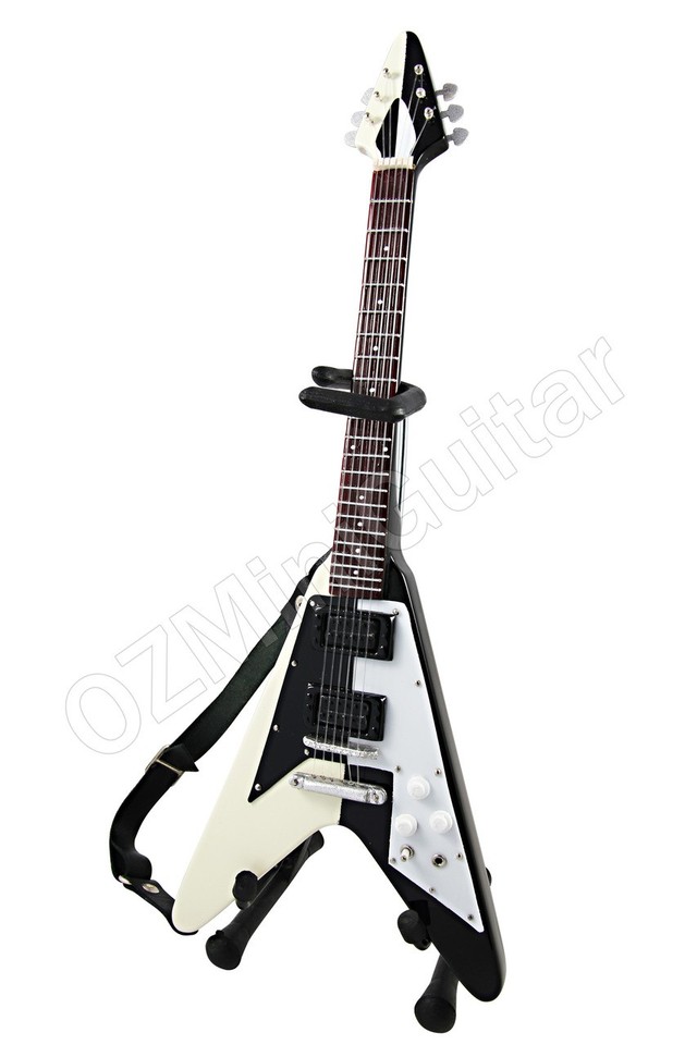 Miniature Guitar Michael Schenker 1975 Flying V & Strap | eBay