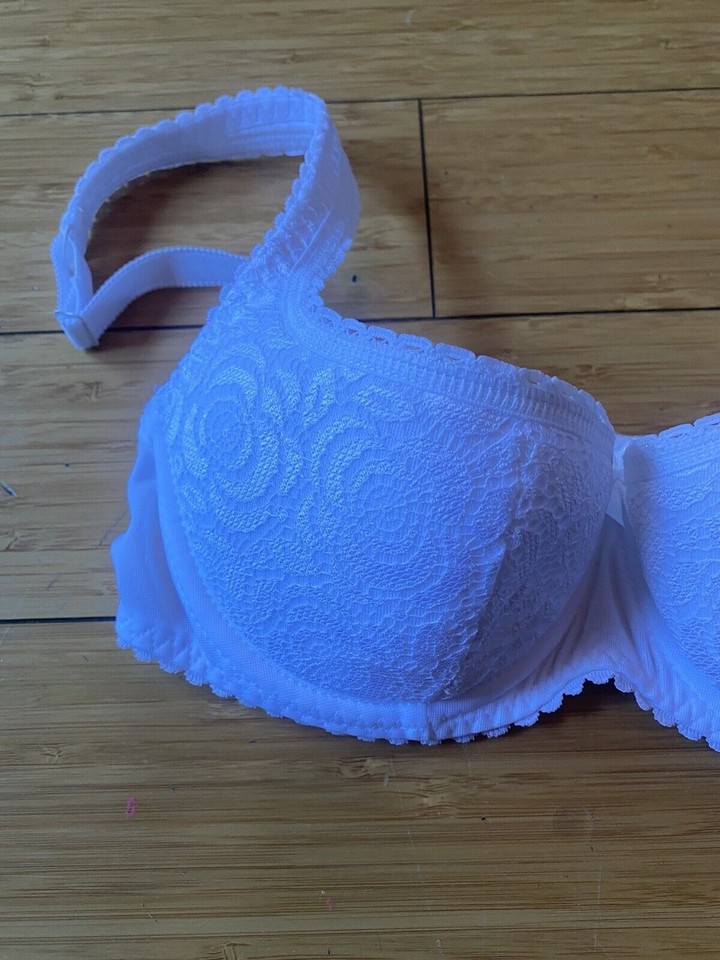 Sexy Plus Size Balconette Bra ROSME Lace Lingerie GRAND White UK 34B ...