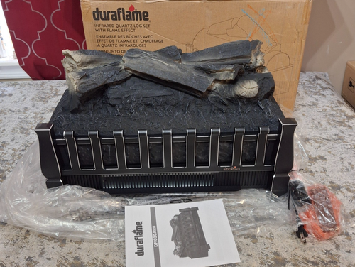 Duraflame Infrared Quartz Log Set Heater w/ Flame Effect & Remote ...