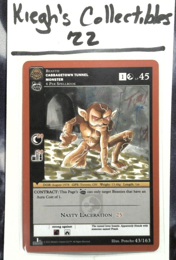 MetaZoo - Cabbagetown Tunnel Monster *Nightfall 1st Edition* | eBay