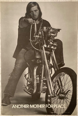 For Peace 1971 Personality Poster Vietnam War Protest Motorcycle ...