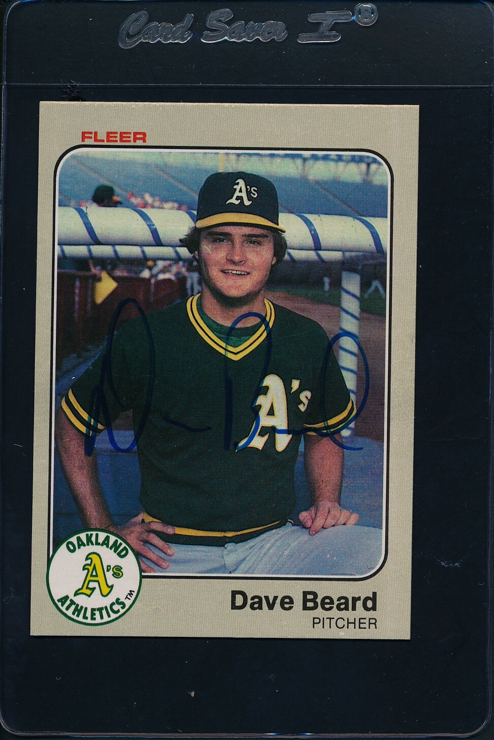 1983 Fleer #514 Dave Beard A's Signed Auto *27977 | eBay