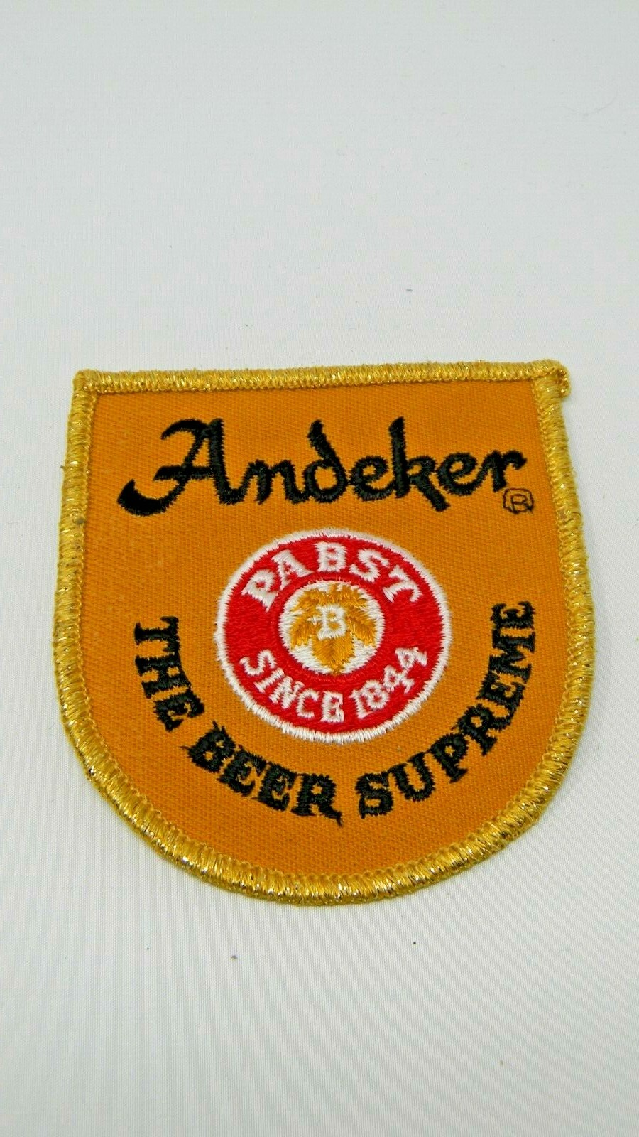 Andeker The Beer Supreme - Pabst Since 1844 Beer Patch 3" X 3 1/2" | eBay