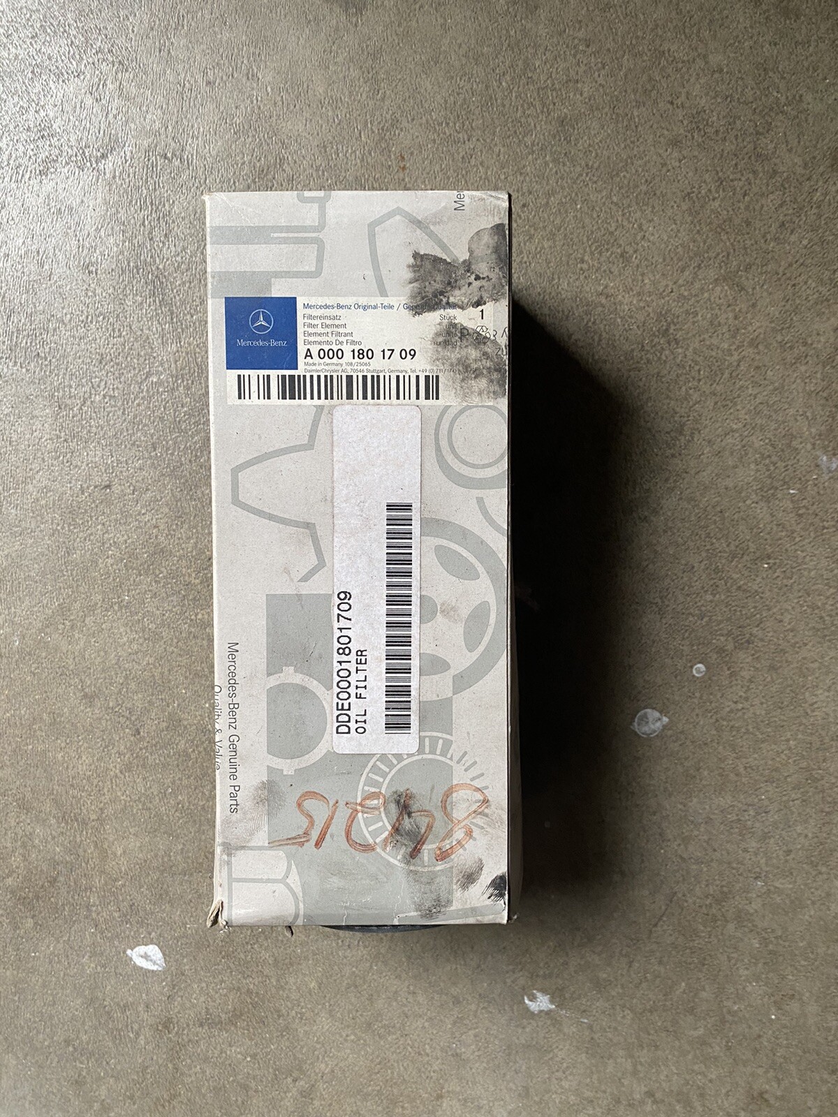 MERCEDES-BENZ A0001801709 - cross reference oil filters | oilfilter ...