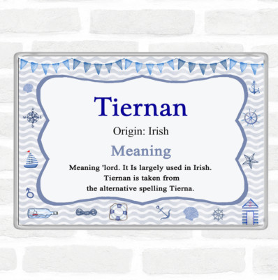 Tiernan Name Meaning Jumbo Fridge Magnet Nautical | eBay UK
