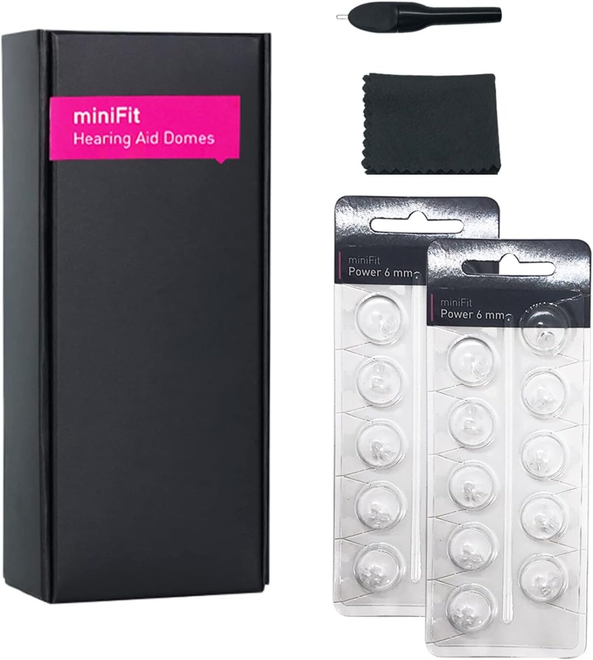 For Oticon Hearing Aid Multi-size MiniFit Power Domes with Cleaning ...