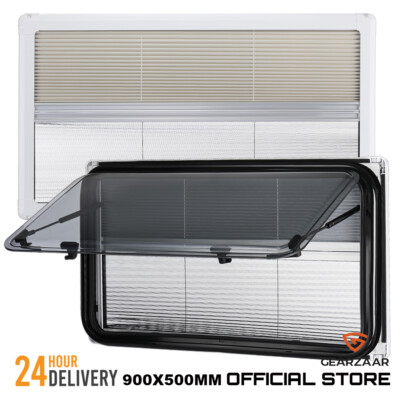 New 900x500mm © Flat Camper Van Cassette Window for Caravan Horsebox ...