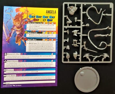 Marvel Crisis Protocol Angela with Rules Card + Base, NO Tokens or ...