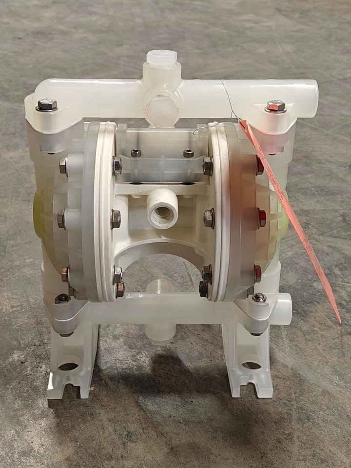 Versamatic 1/2" Air operated Diaphragm pump, Poly/Teflon, Flanged, PN# ...