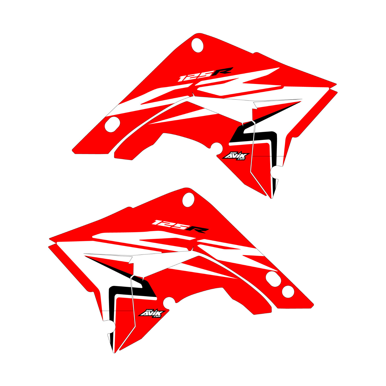 CR125 Polisport Original Restyle Shroud Graphics Honda 2002+ 2020 style ...