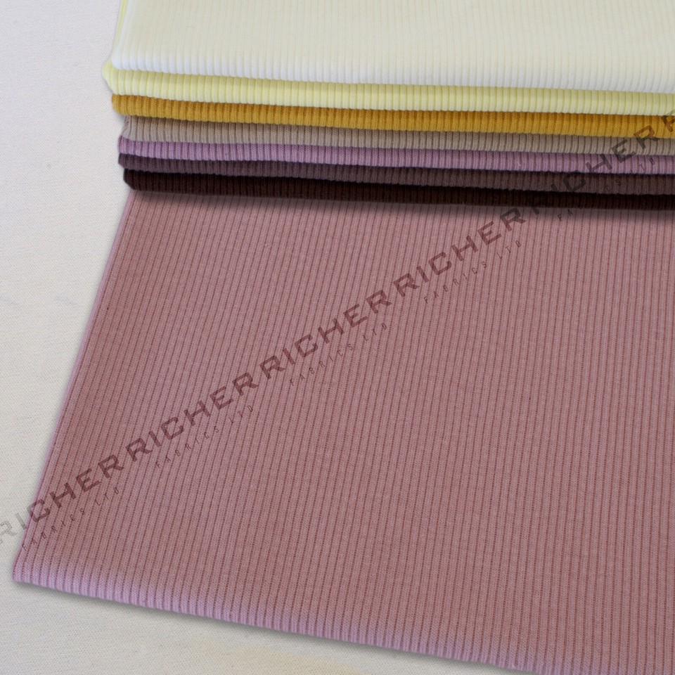 100% Knitted Cotton 2x2 Rib Stretch Babywear Sleepwear Ribbed Fabric ...