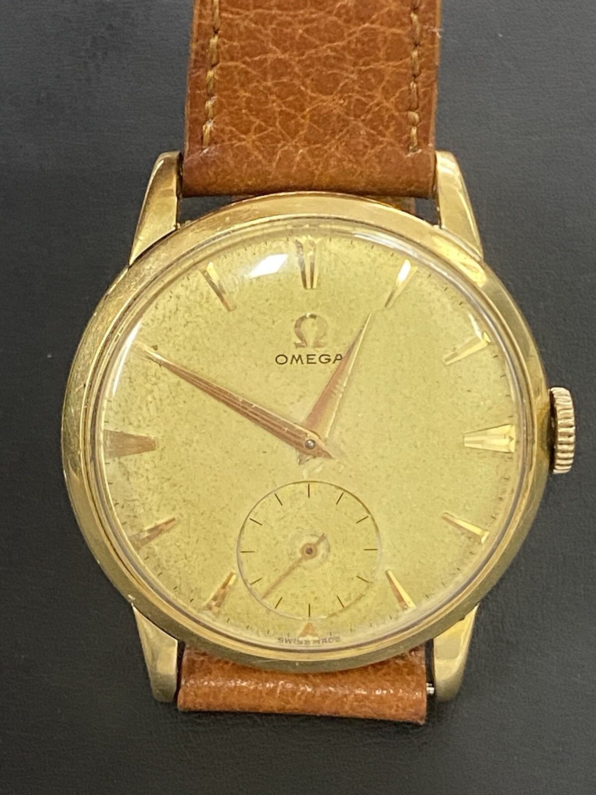 1950's OMEGA 18K SOLID YELLOW GOLD CAL. 267 MANUAL WI… - Gem