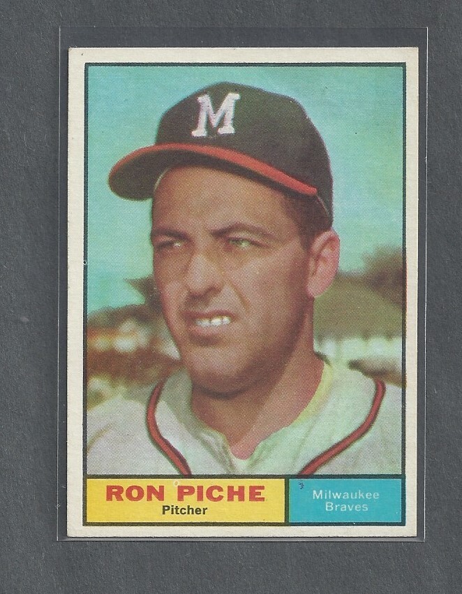 1961 Topps Baseball #61 Ron Piche EXMT 06104 | eBay