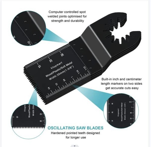 100 Pcs Oscillating Tool Blades, Professional Universal Oscillating Saw ...