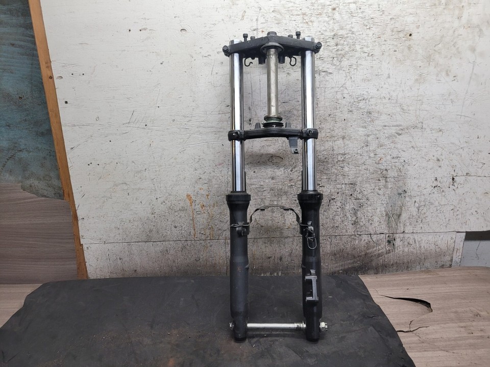 2010 Kawasaki Ninja EX 250 R EX250 Left & Right Fork Forks Triple Tree ...