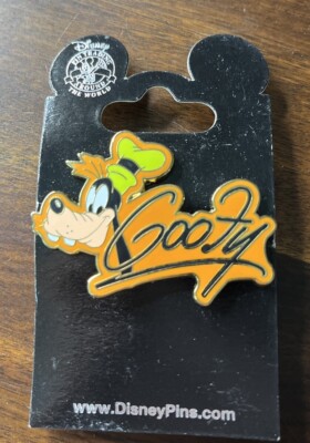 DISNEY WDW 2006 GOOFY AUTOGRAPH/ SIGNATURE WITH GOOFYS HEAD PIN ON ...