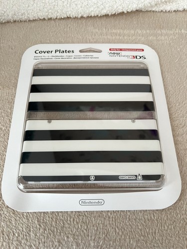 Black White Stripes Nintendo 3ds Cover Plates Faceplates Rare New ...
