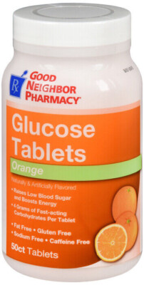 GNP GLUCOSE TAB ORANGE 50CT dextrose ORAL TAB CHEW 4 G | eBay