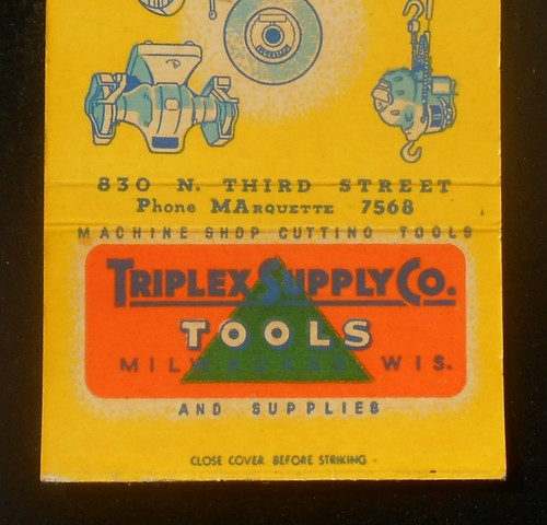 1940s Triplex Supply Co. Machine Shop Cutting Tools 830 N. 3rd St ...