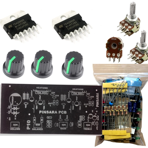 TDA 2005 Double IC Stereo Amplifier 40W (20W +20W) DIY PCB Student ...