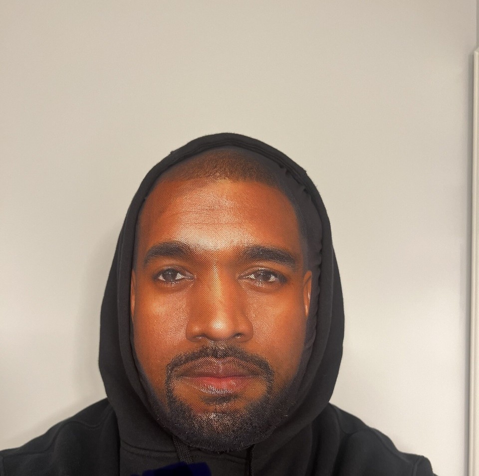 Kanye West Full Face 2nd Skin Black Mask Mesh Breathable Famous ...