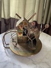 Vintage MCM Metal Art Sculpture Wind Mill Musical Moving In Very Good ...