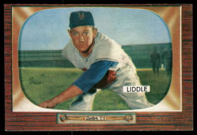 NM+/- 1955 BOWMAN #146 DON LIDDLE NY GIANTS SHARP NEAR MINT VINTAGE ...