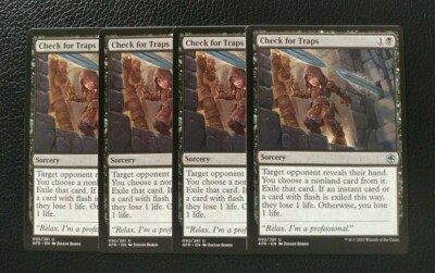 MTG Check for Traps x4 Adventures in the Forgotten Realms 092/281 NM/M ...