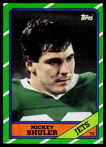 Mickey Shuler, 1986 Topps, #102, New York Jets, | eBay