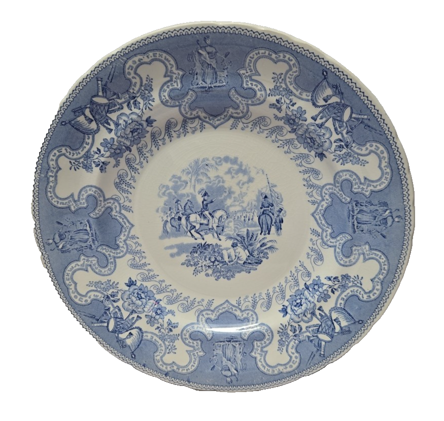 STAFFORDSHIRE TEXIAN CAMPAIGNE Authenic Reproduction Plate Mottahedeh ...