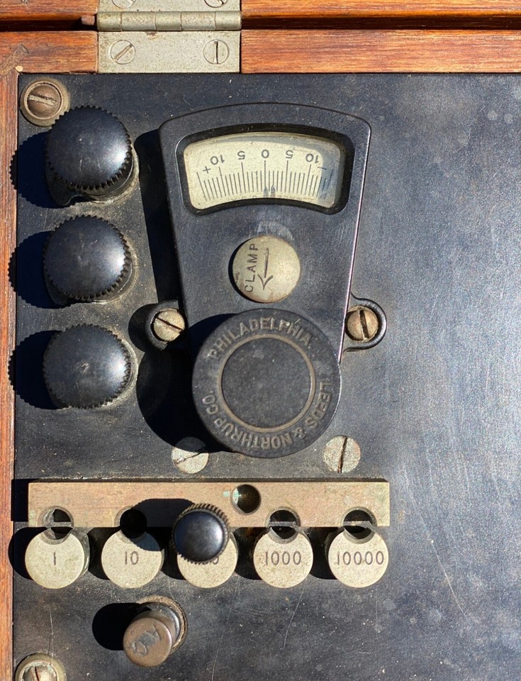 Vintage Leeds & Northup Galvanometer Electrical Current Measuring ...