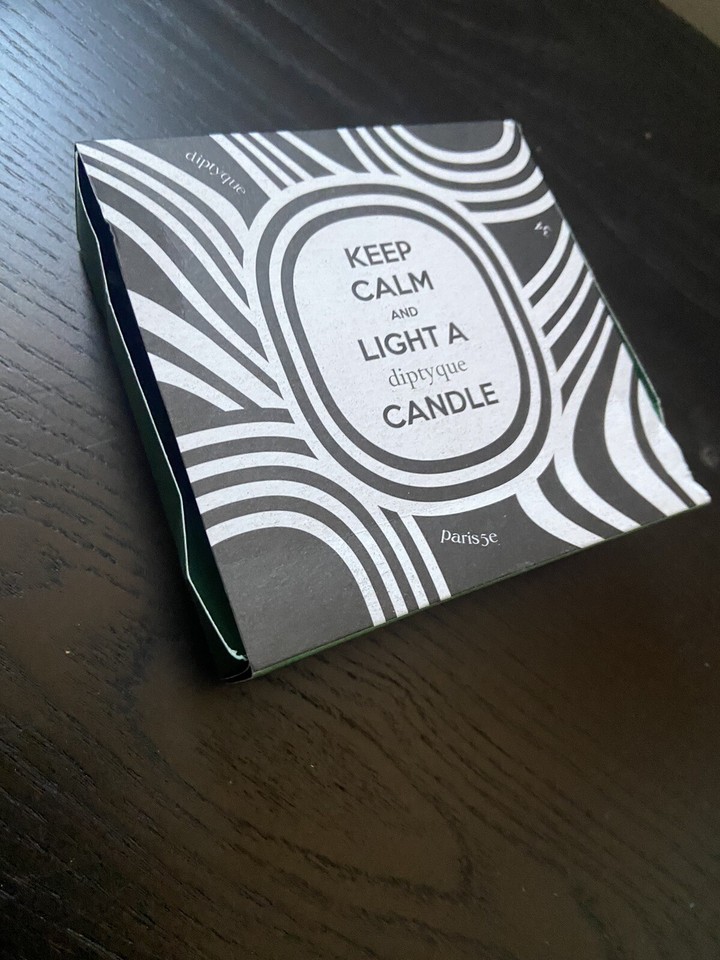 DIPTYQUE Paris Scented Allumettes Box Matches Candle Stick Striker Keep ...