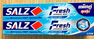 LION SALZ Hypertionic Salt and Japanese Mint Toothpaste 140g. x 2 tubes ...