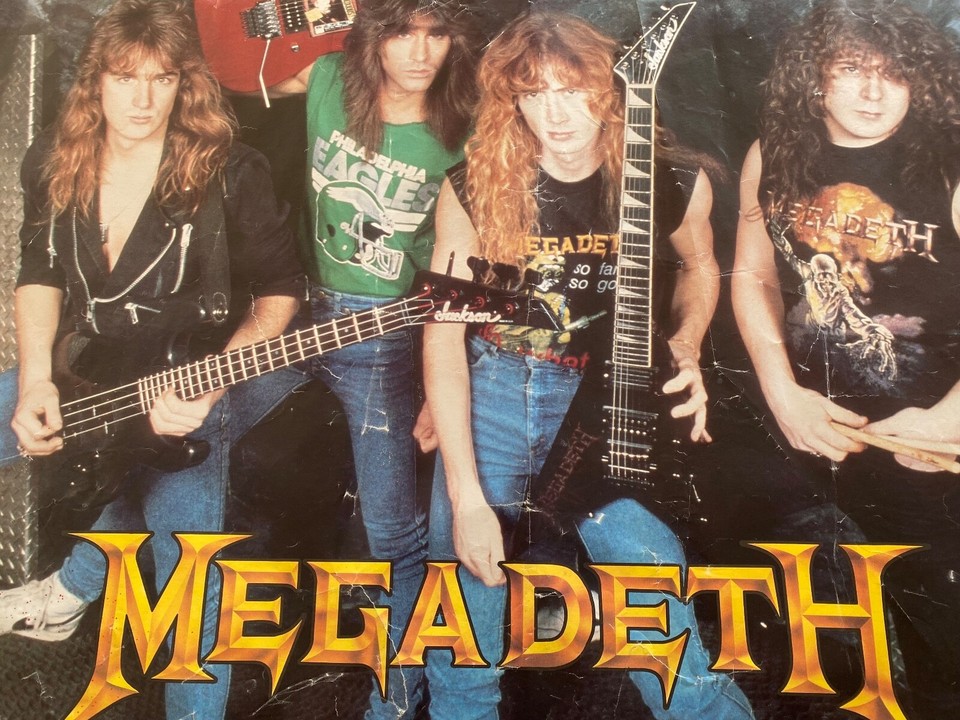 Vintage Megadeth 80s Band Poster 1988 80s Heavy Metal | eBay