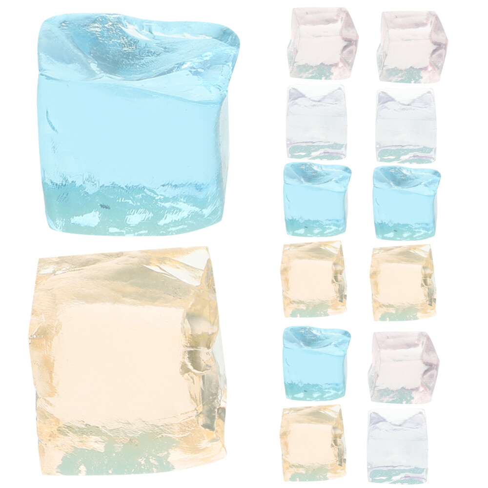 20pcs Transparent Toys Ice Cube Shaped Squeeze Toys Clear Squeeze | eBay