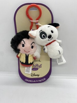 Hallmark Disney CRUELLA & PATCH Dalmatian ITTY BITTYS CLIPPY Set on ...