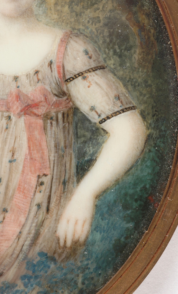 Charles Etienne Le Guay (1762-1846) "Portrait of a girl in a park", ca ...