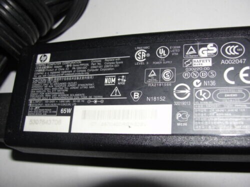 OEM HP COMPAQ Laptop Charger AC Power Adapter PPP009H 380467-003 18.5V ...