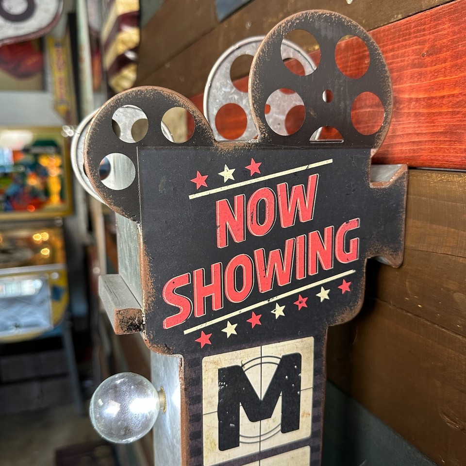 Movie Now Showing 26" Double Sided Marquee LED Sign Vintage Retro ...