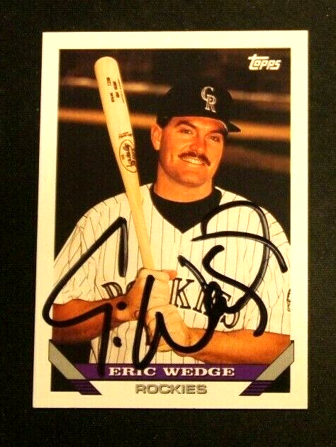 1993 Topps, Colorado Rockies - ERIC WEDGE - autographed | eBay