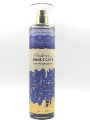 BATH & BODY WORKS BLUEBERRY BUNDT CAKE FRAGRANCE MIST BODY SPRAY 8 FL ...