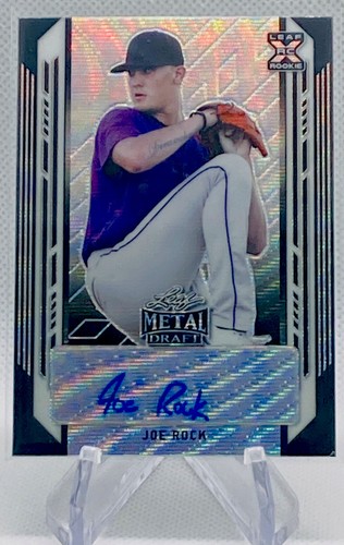2021 Leaf Metal Draft Joe Rock Base Autographs Black Wave 7/7 #BA-JR1 ...