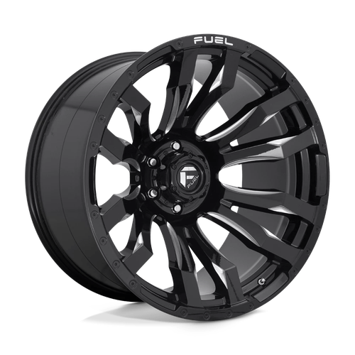 Fuel D673 Blitz 22x12 -44 Gloss Black Milled Wheel 6x135 (QTY 1 ...