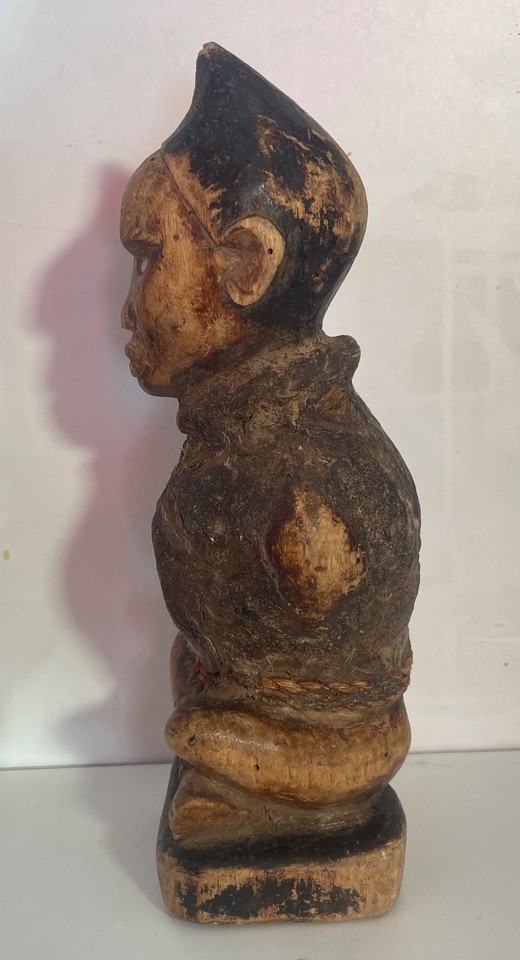 Congo Statue Ritual Nkisi Kongo Wood Loaded Eyes Encrusted 20th Africa ...