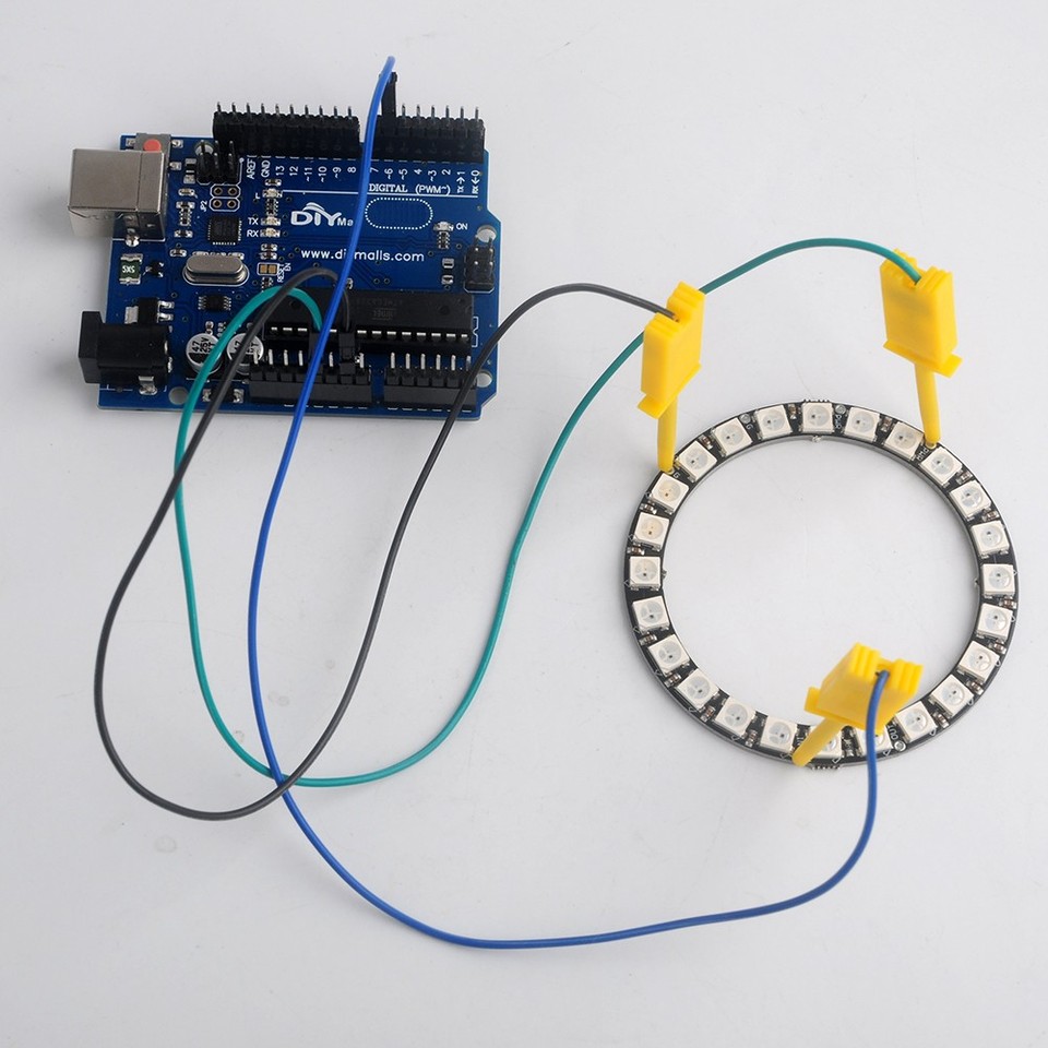 5pcs 7/12/16/24 Bit WS2812 5050 RGB LED Ring Light Module 5V for ...