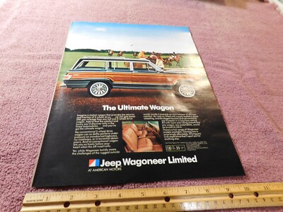 Jeep Wagoneer Original Print Ad From Magazine Vintage 1982 | eBay
