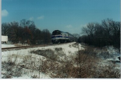 Amtrak Engine 90229 In The Snow With Passenger Consist Photo 4 x 6 | eBay