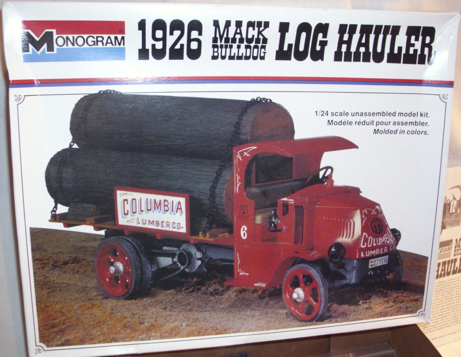 MONOGRAM 1926 MACK LOG HAULER TRUCK MODEL KIT 1/24TH BOXED 2401 | eBay