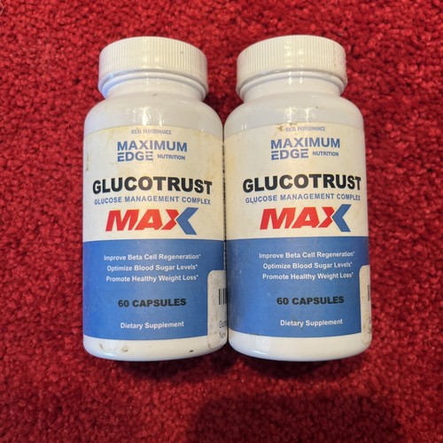 2x GLUCOTRUST Max Maximum Edge Formula Swift Breeze 60 Capsules Exp 7/ ...